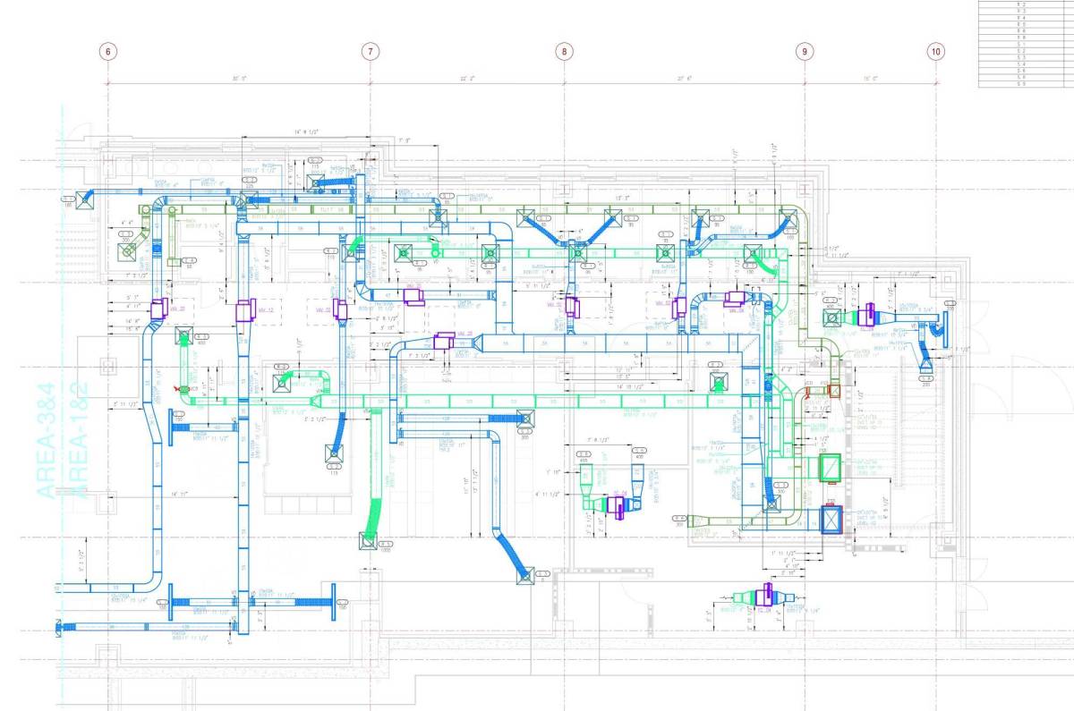 Mechanical BIM, Shop Drawing And Coordination Services | 3D HVAC BIM ...