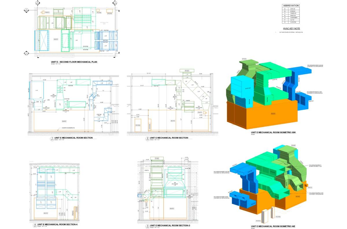 Mechanical BIM, Shop Drawing And Coordination Services | 3D HVAC BIM ...