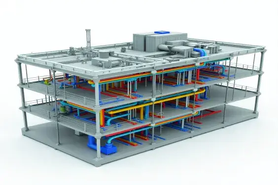 Mechanical BIM, Shop Drawing And Coordination Services | 3D HVAC BIM ...